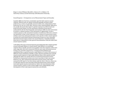 PDF Sexual Response A Comparison Across Measurement Types And Sexuality