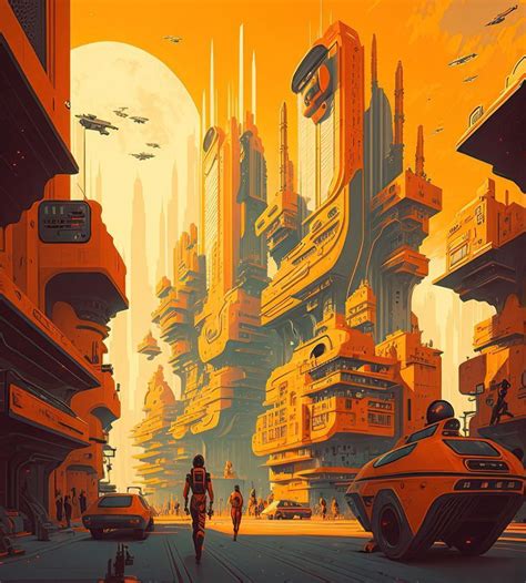 Retro Futuristic Futuristic Technology Sci Fi Architecture Sci Fi Landscape Traveller Rpg