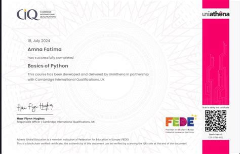 Amna Shahbaz On Linkedin Received My Phython Course Certificate Today Amna Shahbaz On Linkedin Received My Phython Course Certificate Today