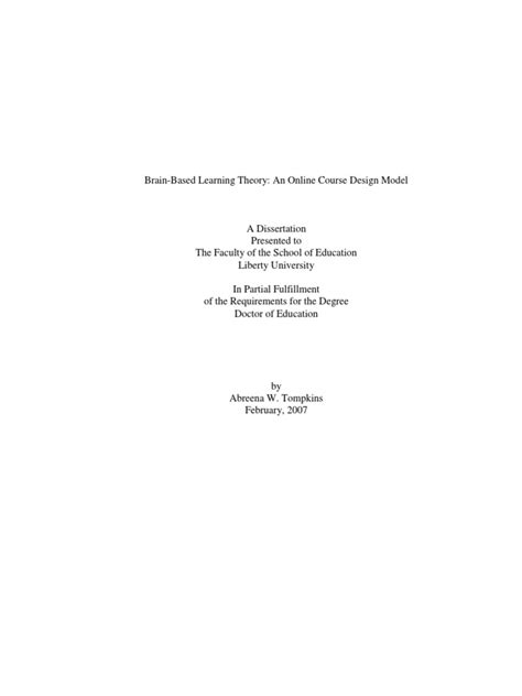 Brain Based Learning Theory Download Free Pdf Educational