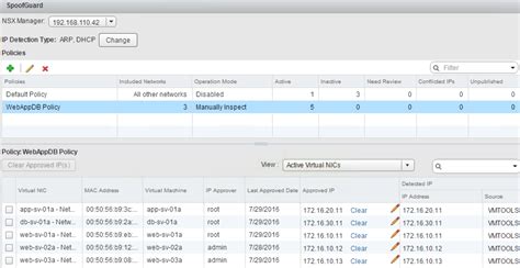 Nsx V Spoofguard Via Api