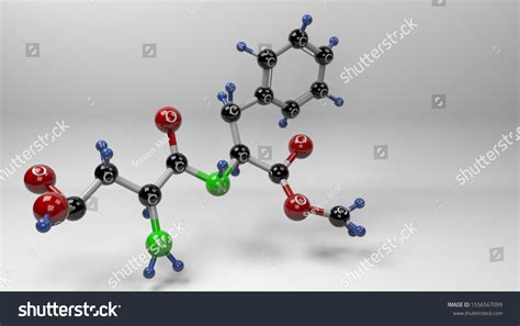 Aspartame Molecule Illustration Molecular Structure Aspartame Stock Illustration 1556567099