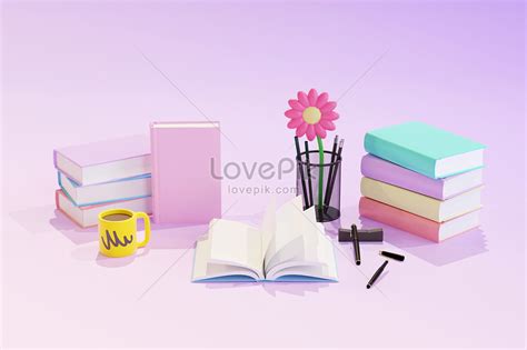 창의적인 3d 책 장면 배경 사진 및 창의적인 일러스트 무료 다운로드 Lovepik