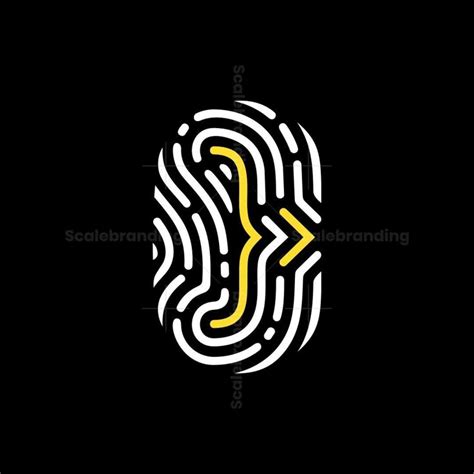 Fingerprint Code Logo Fingerprint Mobile App Icon Coding