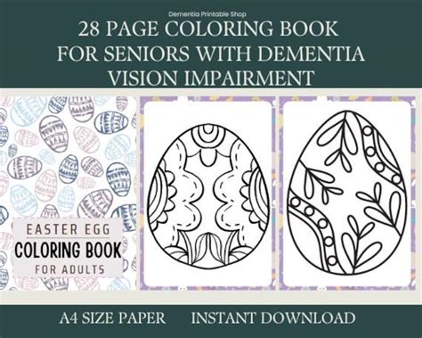 Simple Coloring Book For Seniors With Dementia Memory Loss Parkinson