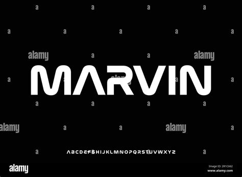 Modern Unique Sans Serif Display Font Vector Stock Vector Image And Art Alamy