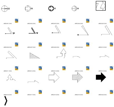 캐드 화살표 소스 Library Magnicad Cad Block Free Download