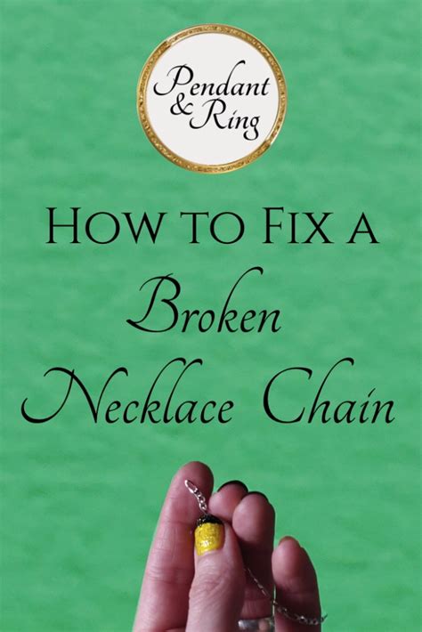 How To Fix A Broken Chain Necklace Chains Necklace Broken Chain Necklace