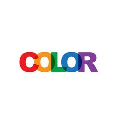 Font Design For Word Rainbow In Rainbow Color Vector Image