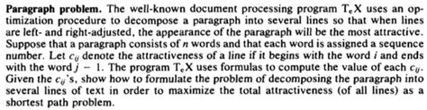 Paragraph Problem The Well Known Document Processing