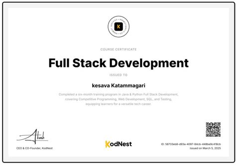 Kodnest Kodnest Opentowork Hiring Certification