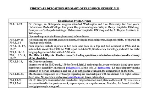 Deposition Summary Guide Opus 2