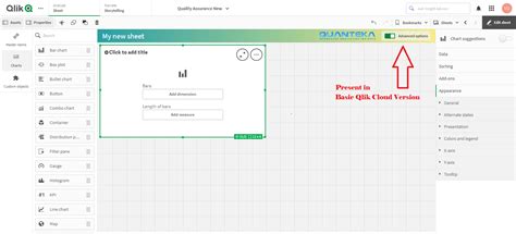 Solved Advanced Option Is Missing From Qlik Sense Enterpr Qlik
