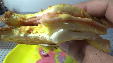 햄 치즈 토스트 샌드 Gs25편의점의 구운 빵의 부드러운 샌드위치 시식기 Youtube