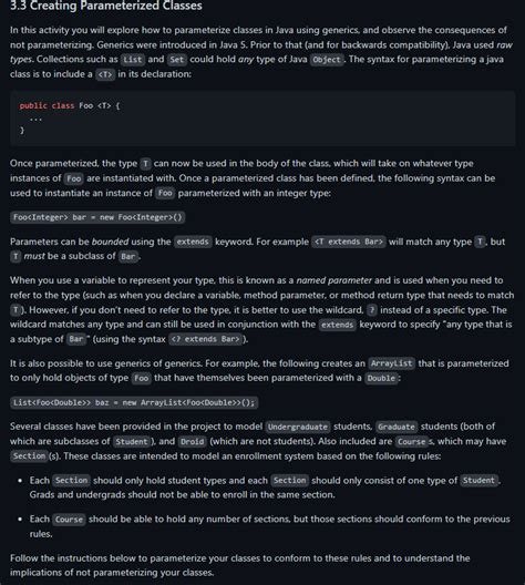 Solved Once Parameterized The Type T Can Now Be Used In The