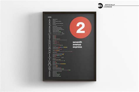 2 Train Map Nyc Subway Centroute Map Company