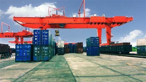 An Example Of The Railway Container Yard In Dalian Rail Water