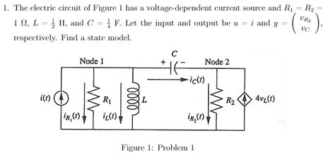 Solved 1 The Electric Circuit Of Figure 1 Has A Chegg Com