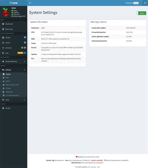github pi hole web pi hole dashboard for stats and more