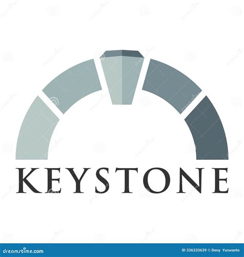 Keystone Logo Design Luxury Stone Cartoon Vector