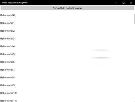 Bug Uwp Collectionview Itemslayout Not Working When Initially Invisible · Issue 9079