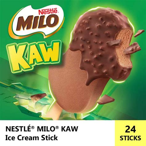 NestlÉ Milo Kaw Ice Cream Stick 24 Sticks 80ml Each Shopee Singapore