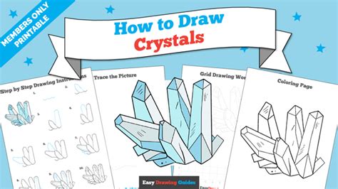 How To Draw Crystals Really Easy Drawing Tutorial