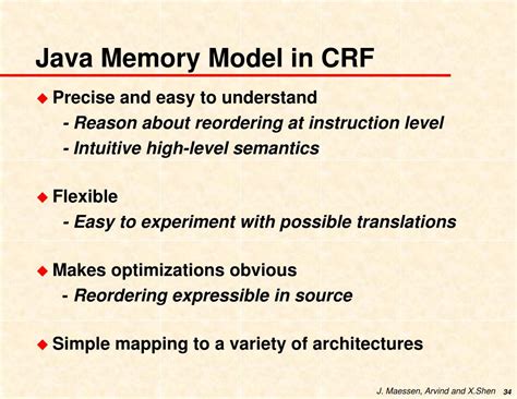 Ppt Improving The Java Memory Model Using Crf Powerpoint Presentation