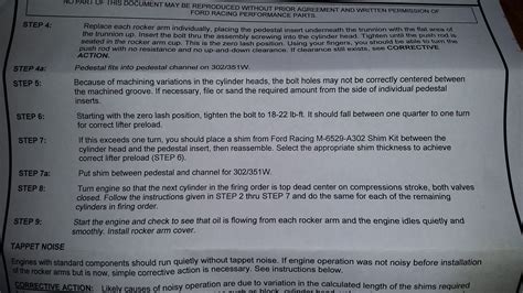 Lifter Preload Question Ford Truck Enthusiasts Forums