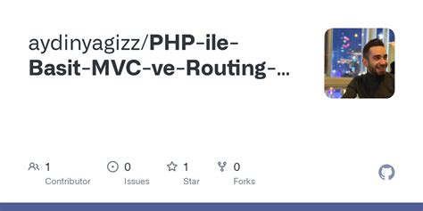 Github Aydinyagizzphp Ile Basit Mvc Ve Routing Sistemi
