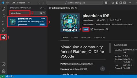 Vs Code Et Pioarduino Ide Programmation De Lesp32 Windows Mac Os X Linux