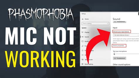 How To Fix Microphone Not Working In Phasmophobia 2025 Youtube