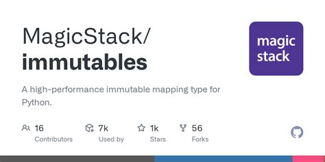 GitHub MagicStack Immutables A High Performance Immutable Mapping Type For Python
