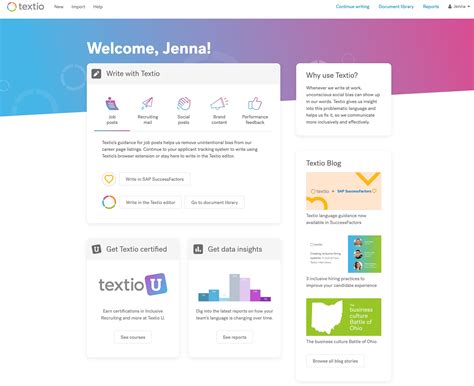 Getting To Know The Textio Home Page Textio Support Center
