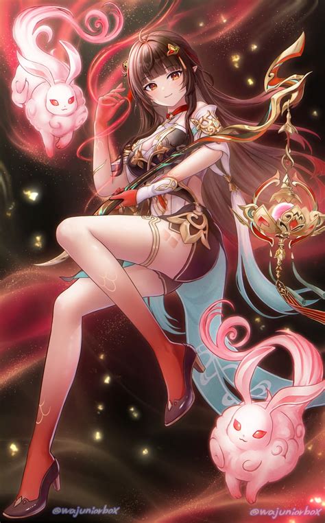 Lingsha And Fuyuan Honkai And More Drawn By Wajuniorbox Danbooru