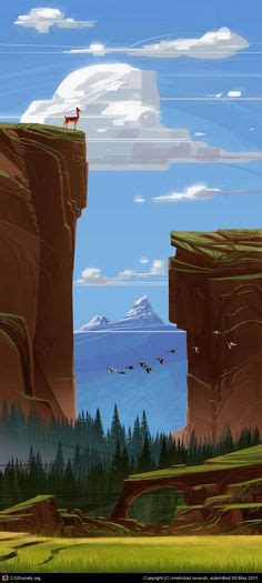 30 Parallax Environment Ideas Landscape Illustration Illustration Digital Illustration
