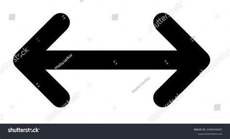 Vector Illustration Of A Black Arrow Pointing Royalty Free Stock Vector 2409446087