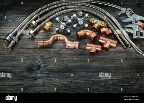 Dark Image Copper And Brass Fittings For Pipe Connection Monkey