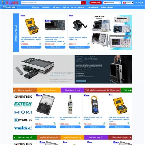 Source Code Mẫu Website Bán Thiết Bị Công Nghiệp Chuẩn đẹp 2025