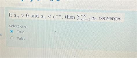 Solved If An And N Anan Then N An Chegg Com