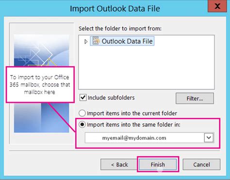 how to import outlook items from a pst file in outlook for pc hostpapa