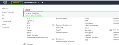 Integrating Pipe With Amazon Transcribe