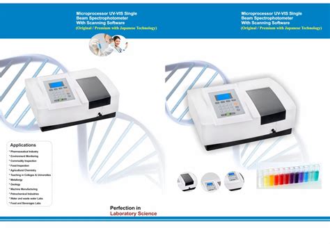 Benchtop Uv Vis Single Beam Spectrophotometer Advance Model 190 1100