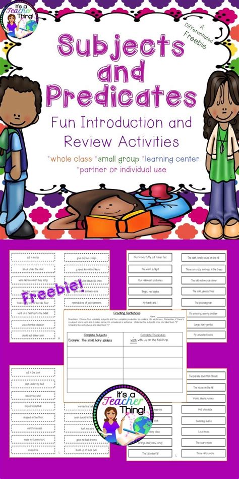 Best Images About Subject And Predicate On Pinterest Subject And Predicate Games