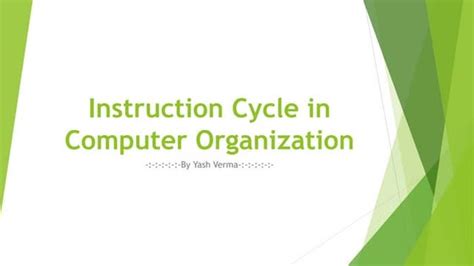 Instruction Cycle Ppt Ppt