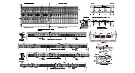 Plan And Sectional Detail Of Rcc Structure 2d View Autocad File Cadbull