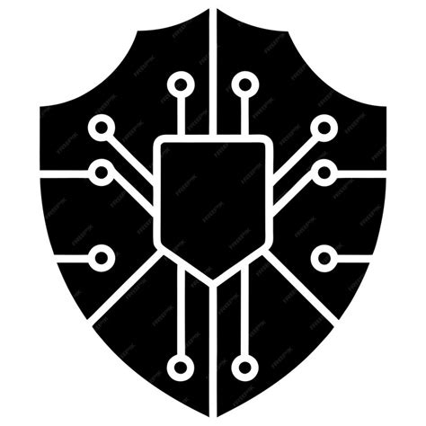 Premium Vector Cybersecurity Shield With Binary Code And Circuit Design