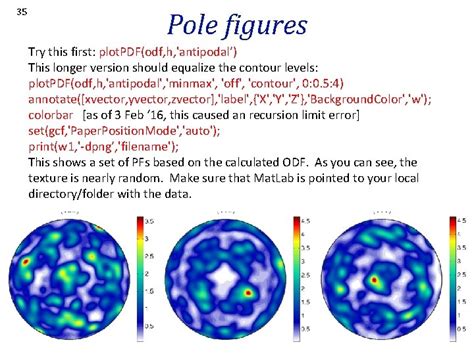 Texture Analysis With MTEX Inside Matlab For