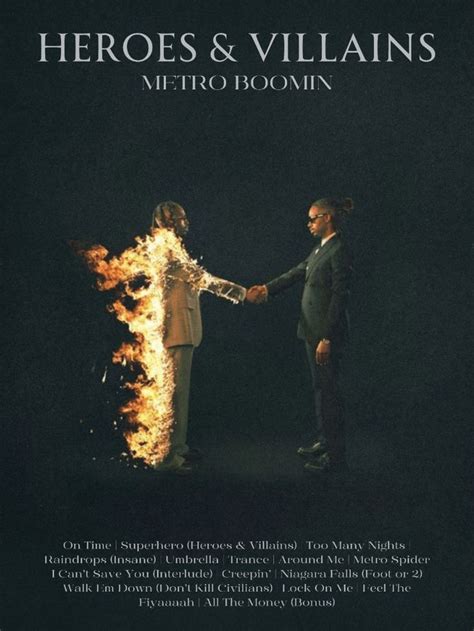 Metro Boomin Heroes And Villains Album Cover Poster Metro Boomin