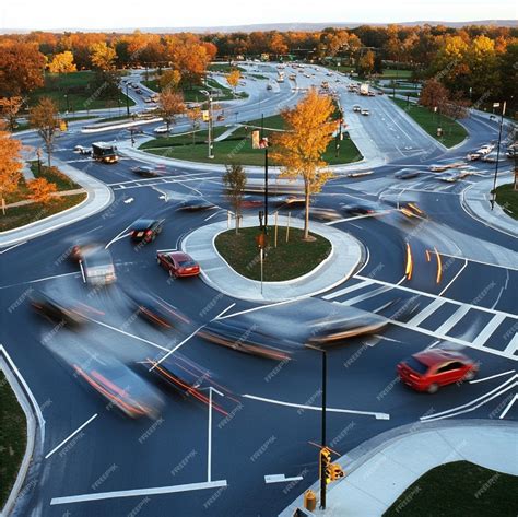 Designing Efficient Traffic Flow Systems And Intersections Premium Ai Generated Image